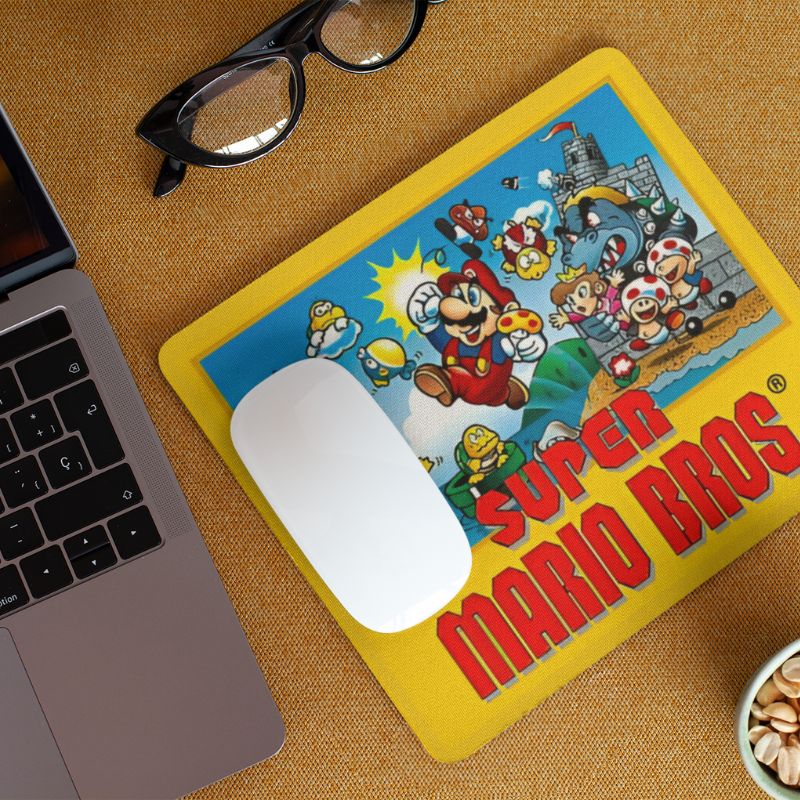 MOUSEPAD-MARIO BROS RETRO 80 – Fan & Fun