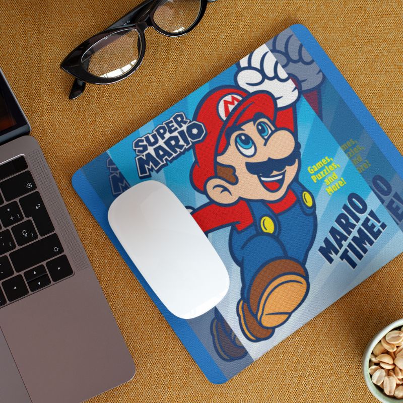 MOUSEPAD-MARIO BROS RETRO BL – Fan & Fun