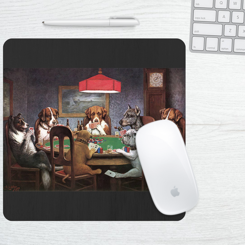 MOUSE PAD-PERROS POCKER – Fan & Fun
